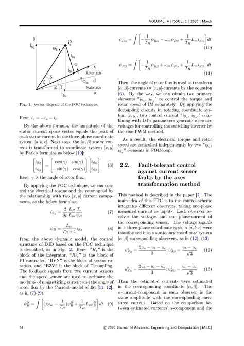 An Enhanced Fault Tolerant Control Against Current Sensor Failures In Induction Motor Drive By