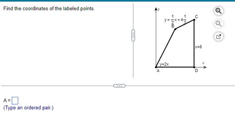 Solved Find The Coordinates Of The Labeled Points A Type Chegg