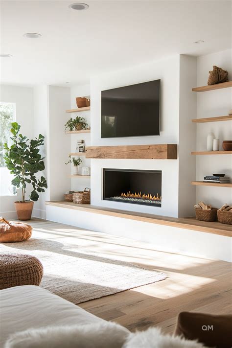How To Decorate Built In Shelves Next To Fireplace At David Jasmin Blog