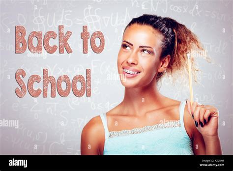 Teen Girl With Braces Hi Res Stock Photography And Images Alamy