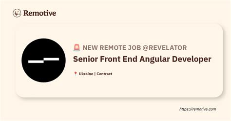 Hiring Senior Front End Angular Developer Revelator