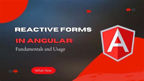 Reactive Forms In Angular Fundamentals And Usage
