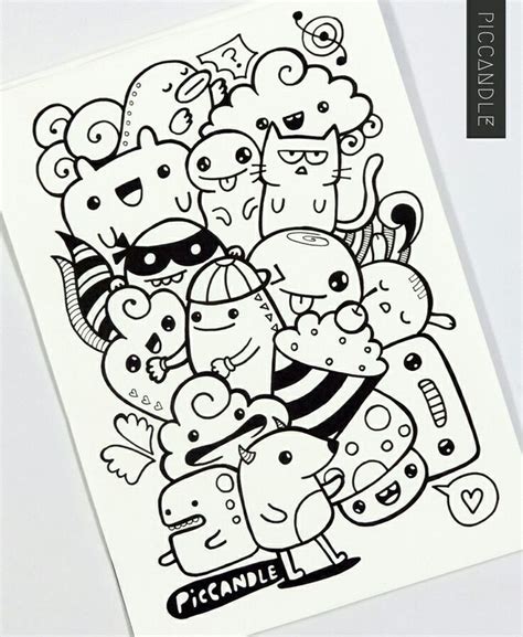 A Delicious Doodle Kawaii 3 Dodeles Art Doodle Art Cute Kawaii