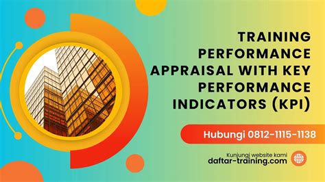 Training Performance Appraisal With Key Performance Indicators Kpi Daftar Training