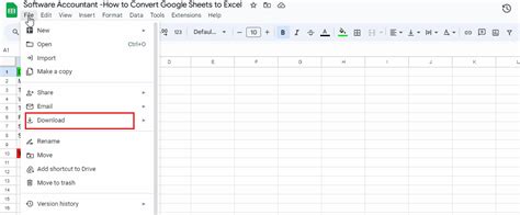 How To Convert Google Sheets To Excel