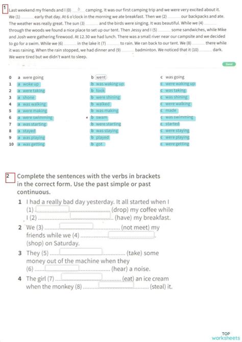 Lesson 15 Grammar Practice Pg151 Ex 2 Interactive Worksheet Topworksheets