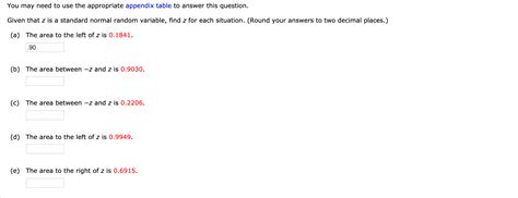 solved you may need to use the appropriate appendix table to