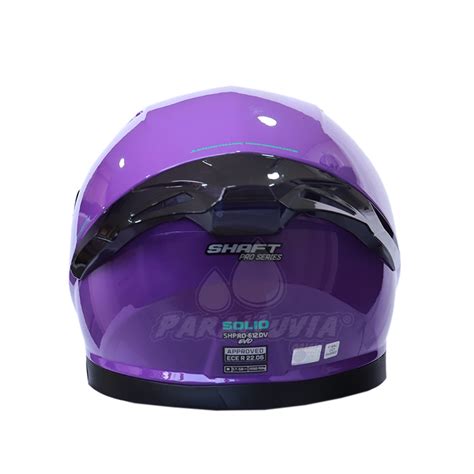 Casco Integral Shaft Pro 612dv Evo Solid Morado Turquesa Paralluvia Sas