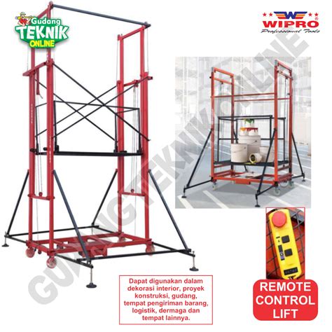 Jual Scaffolding Electric Steger Stager Perancah 4 Meter 7 Meter Wipro Electric Scaffolding