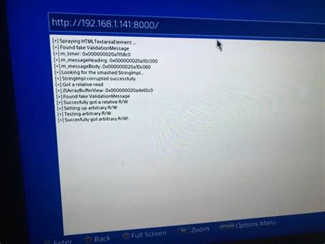 ps4 7 02 exploit sleirsgoevy working on a port of the synacktiv webkit