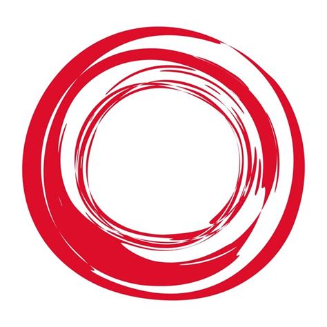 Premium Vector Hand Painted Grunge Circle Red Round Blob Hand Drawn