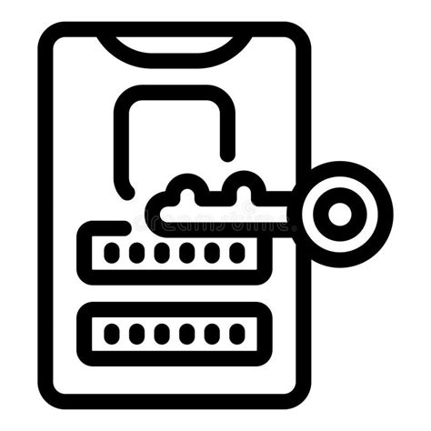 Key Unlocking Smartphone Password Mobile Security Concept Stock