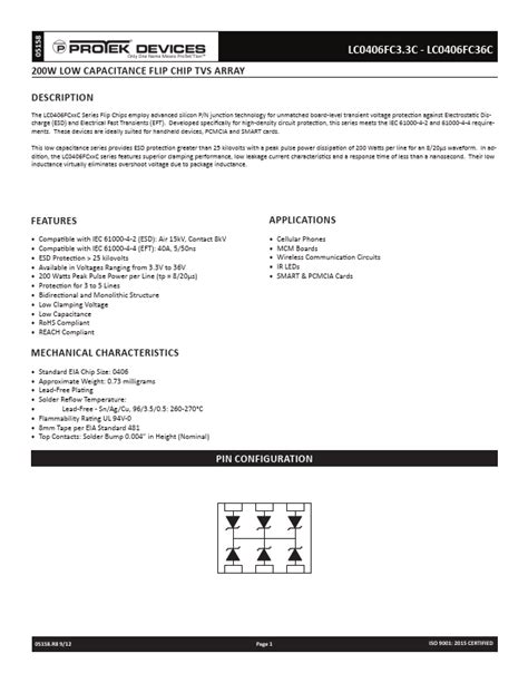 LC0406FC08C LC0406FC3 3C Datasheet Protek Devices