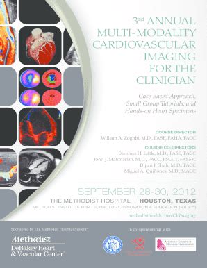 Fillable Online 3rd ANNUAL MULTI MODALITY CARDIOVASCULAR IMAGING Fax Email Print PdfFiller