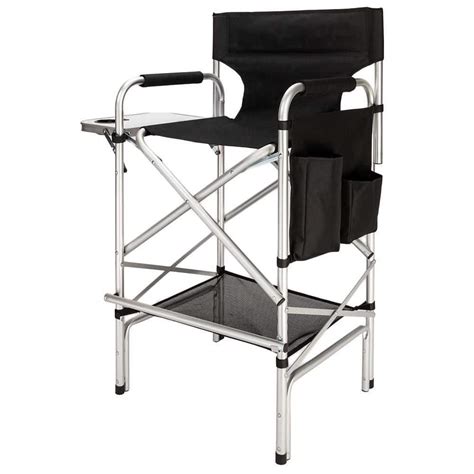 Vingli 31 In Tall Aluminum Frame 300 Lbs Folding Directors Chair W