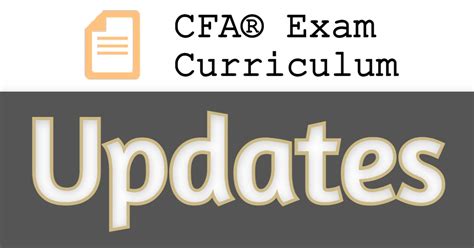 CFA Exam Books Curriculum Changes SOLEADEA