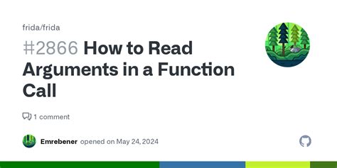 How To Read Arguments In A Function Call · Issue 2866 · Fridafrida