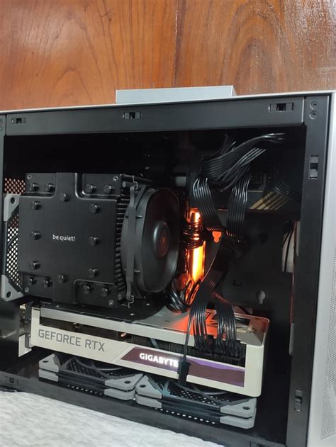 Finished Cramming It Up Inside And My First Proper Itx Build Rsffpc