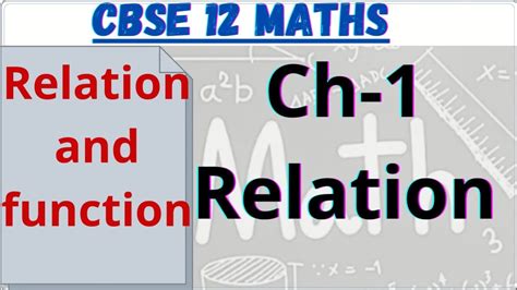 Relationclass 12 Mathsequivalence Relationrelation And Functionmathematics By Harsh Youtube