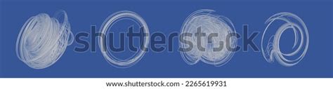 Attractor Hadley Mathematical Model Set Visualization Stock