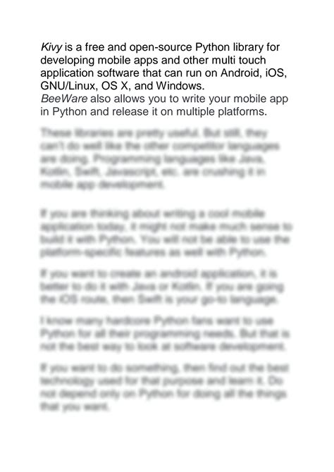 Solution Disadvantages Of Python Studypool