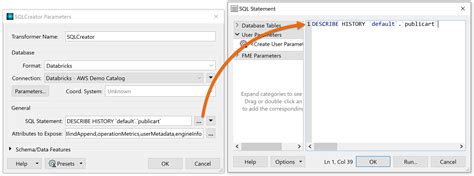 Using SQL Statements With Databricks FME Support Center