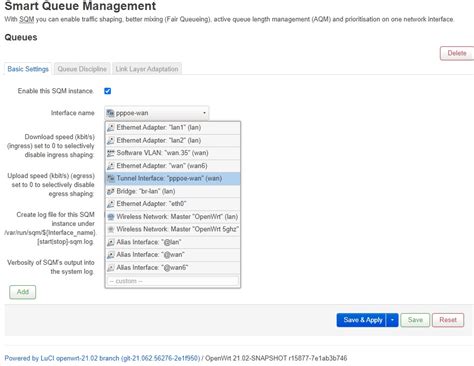 Which Interface For SQM Installing And Using OpenWrt OpenWrt Forum