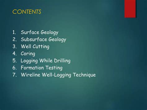 Surface Geology And Subsurface Geology Ppt