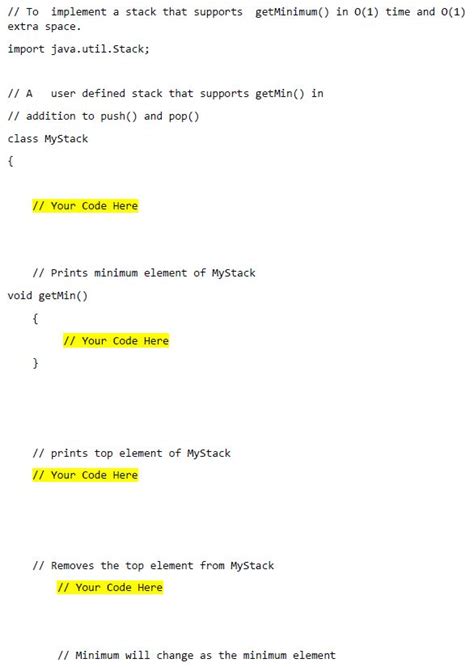 Solved Question In Java Design A Data Structure Stack That Chegg