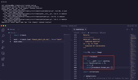 Error Fails To Propagate Starting From Material Py Issue Mikedh Trimesh GitHub
