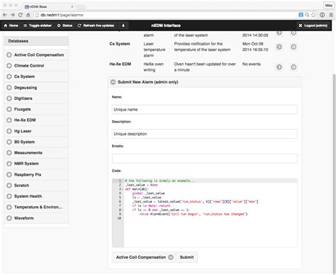 Nedm Interface