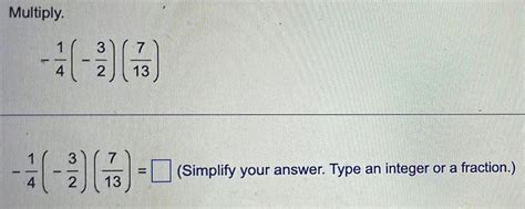 [answered] multiply 13 13 simplify your answer type an integer or a