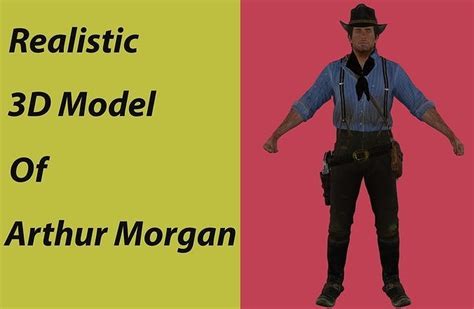 3d Model Arthur Morgan Vr Ar Low Poly Cgtrader