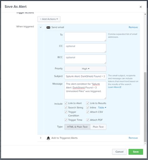 Getting Darkshield Alerts From Splunk Adaptive Response Iri