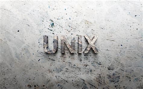 Descargar Logotipo De Piedra De Unix 4k Fondo De Piedra Logotipo 3d De Unix Sistema Descargar Logotipo De Piedra De Unix 4k Fondo De Piedra Logotipo 3d De Unix Sistema