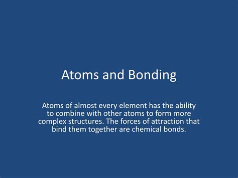 PPT Atomic Structure And Chemical Bonding PowerPoint Presentation Free Download ID 2655230