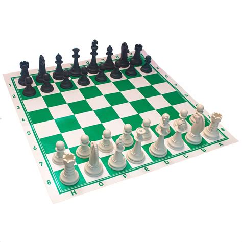 Daré Jogo De Xadrez Escolar Premium Tabuleiro 45cm Rei 10cm Com Bolsa