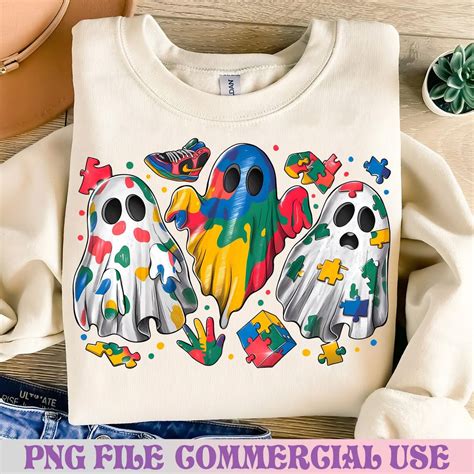 Autism Ghost Png Autism Png Funny Halloween Png Spooky Season Png
