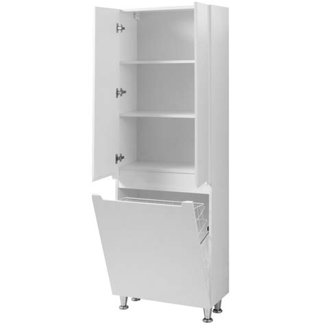 Купити Пенал ЮВВІС Марко П 5 К 60 см у ванну кімнату білий підлоговий у нашому магазині Наша