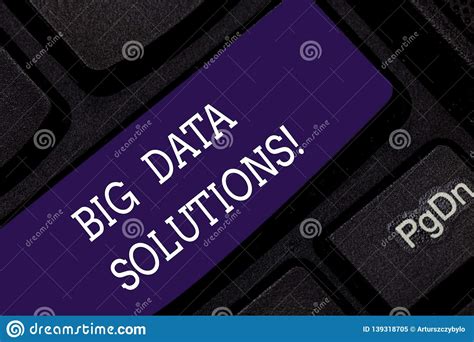 Conceptual Hand Writing Showing Big Data Solutions Business Photo Showcasing Mean Massive