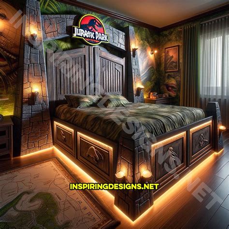 These Jurassic Park Gate Beds Are The Ultimate Bedroom Upgrade For Dino