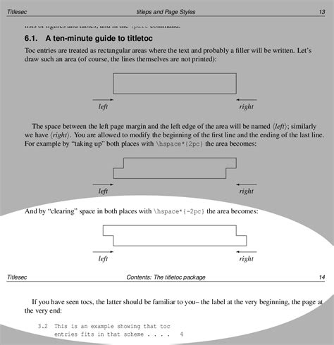 Table Of Contents Understanding Titletoc Example And Vertical Alignment On Line TeX