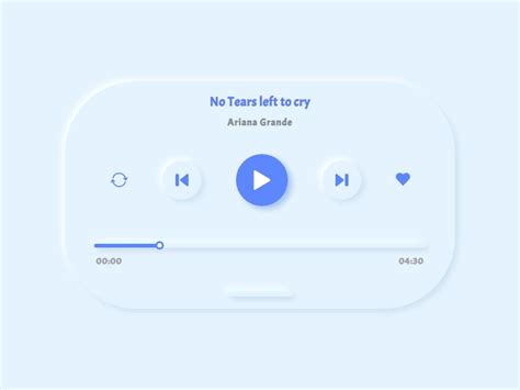 中性音乐播放器ui特效
