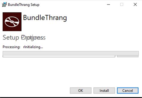 Corruption On The Bootstrapper Progress Dialog When Installing From The Options Page