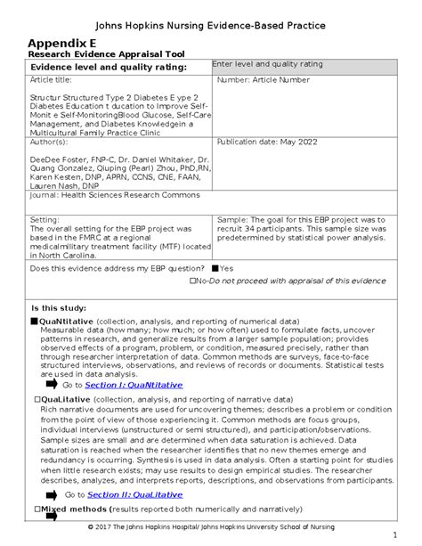 assignment 4 1 form appendix eresearch appraisal tool 1 2 04 03 24
