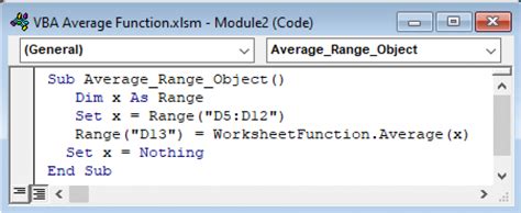 How To Use VBA Average Function In Excel Practical Examples