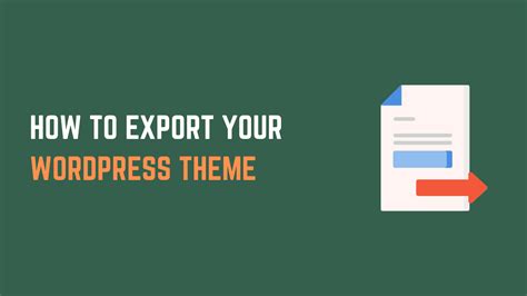 How To Export Your Wordpress Theme Step By Step Andriy Haydash