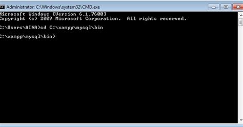 Happy Coding Mengoneksikan Mysql Melalui Command Prompt Cmd