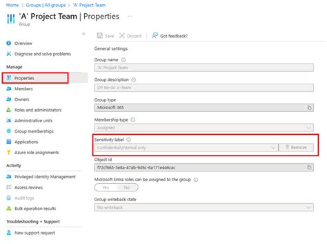 將敏感度標籤指派給群組 Microsoft Entra Id Microsoft Learn