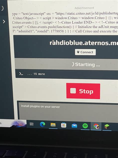 Server Stuck On “starting” Then Crashes After A Long Time Raternos